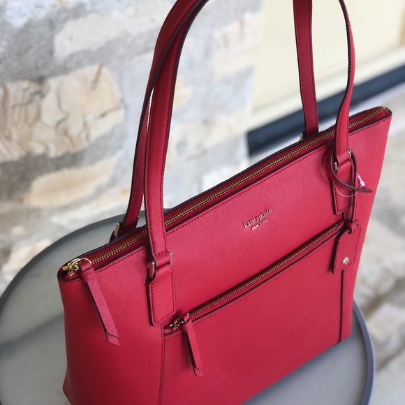 kate spade | Bags | Nwt Kate Spade Pocket Laptop Tote Red | Poshmark